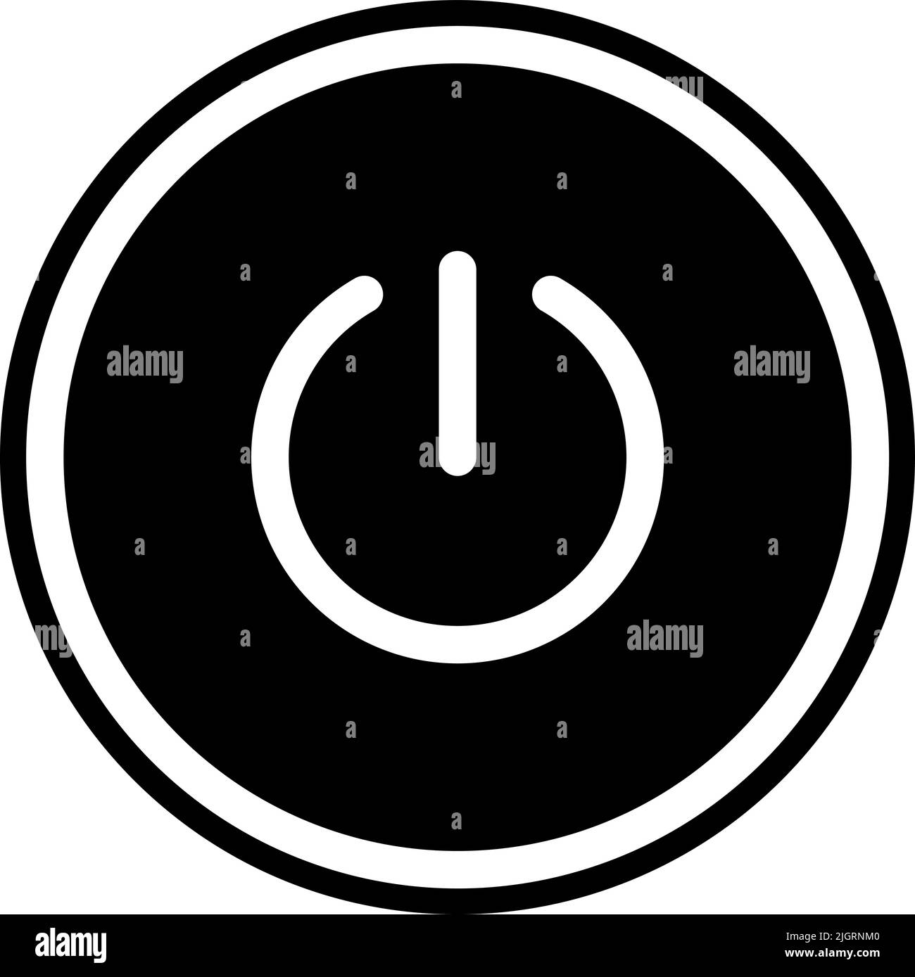 Basic user interface power on icon Stock Vector Image & Art - Alamy