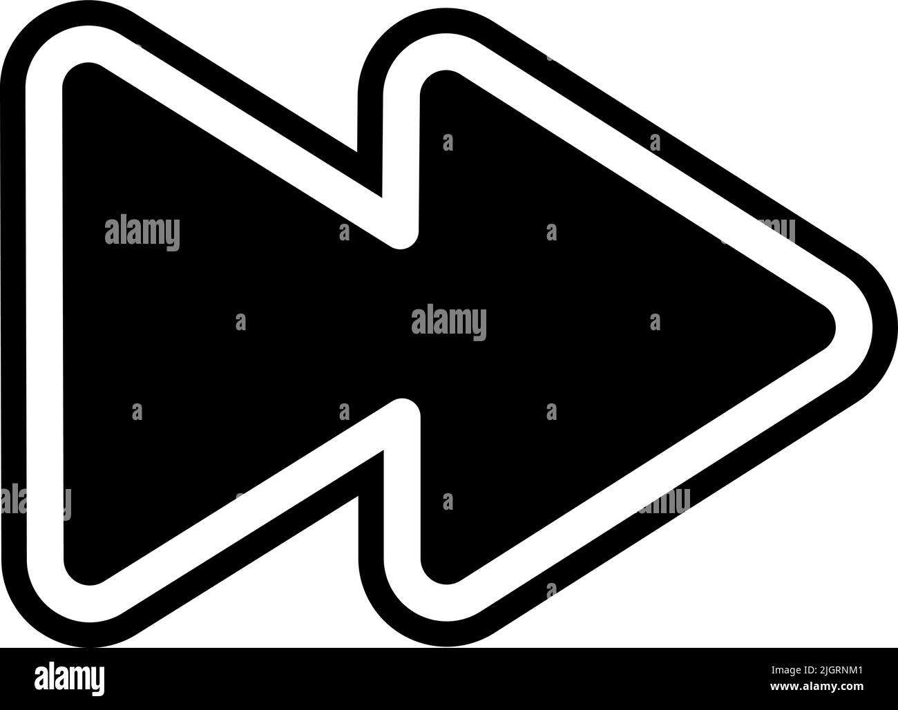 Basic user interface fast forward icon Stock Vector Image & Art - Alamy