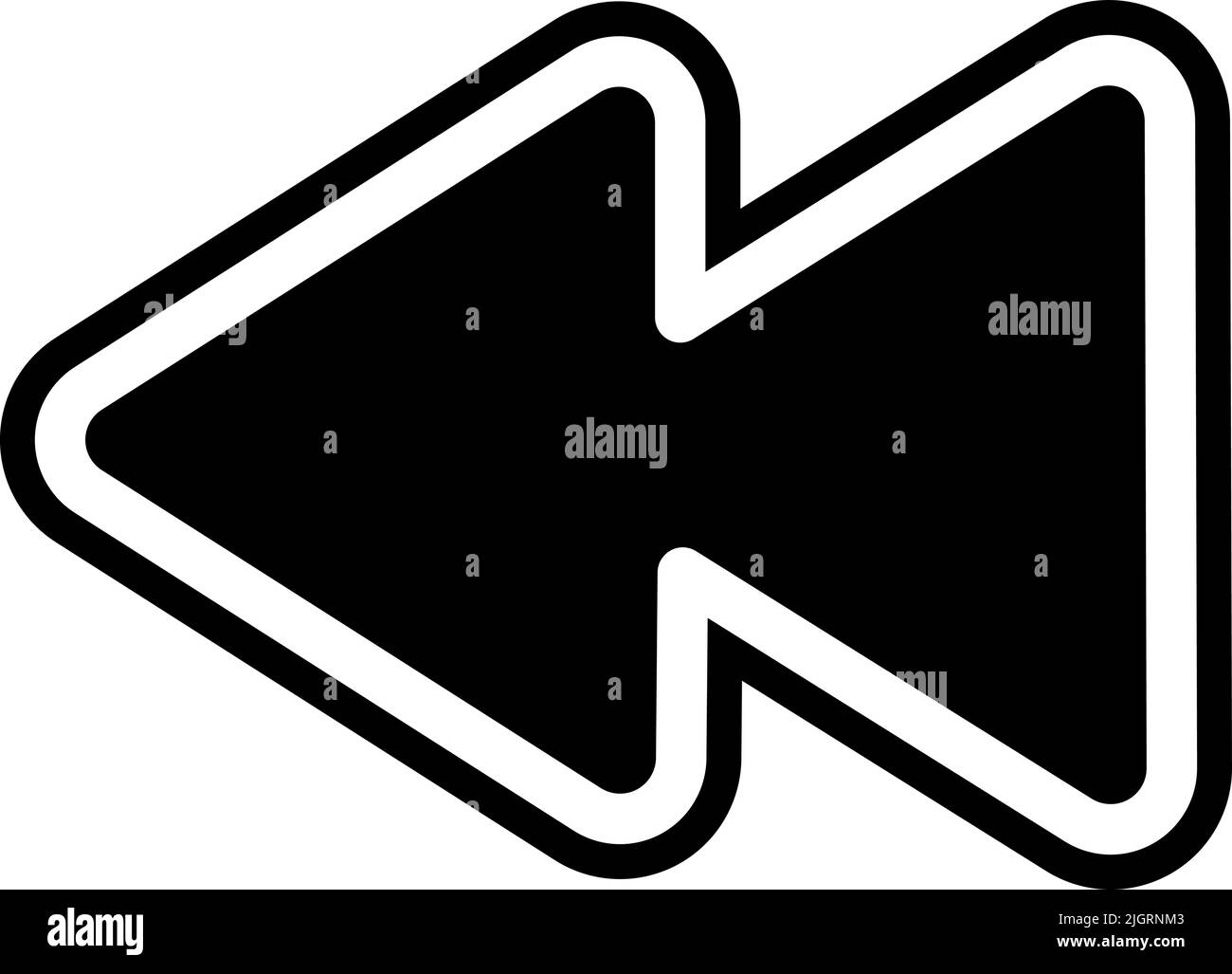 Basic user interface backward icon Stock Vector Image & Art - Alamy