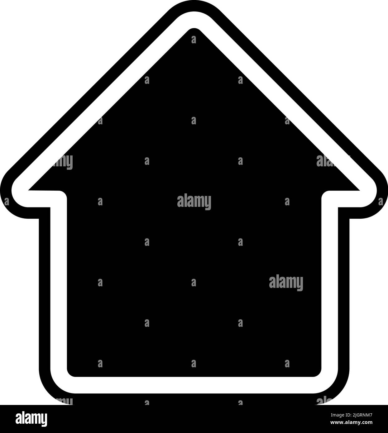 Basic user interface home icon Stock Vector Image & Art - Alamy