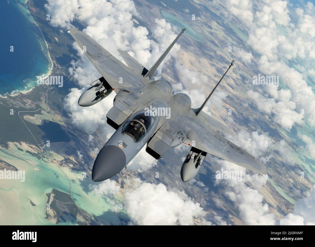A U.S. Air Force F-15C Eagle from the 159th Fighter Wing, Louisiana Air National Guard, Naval ...