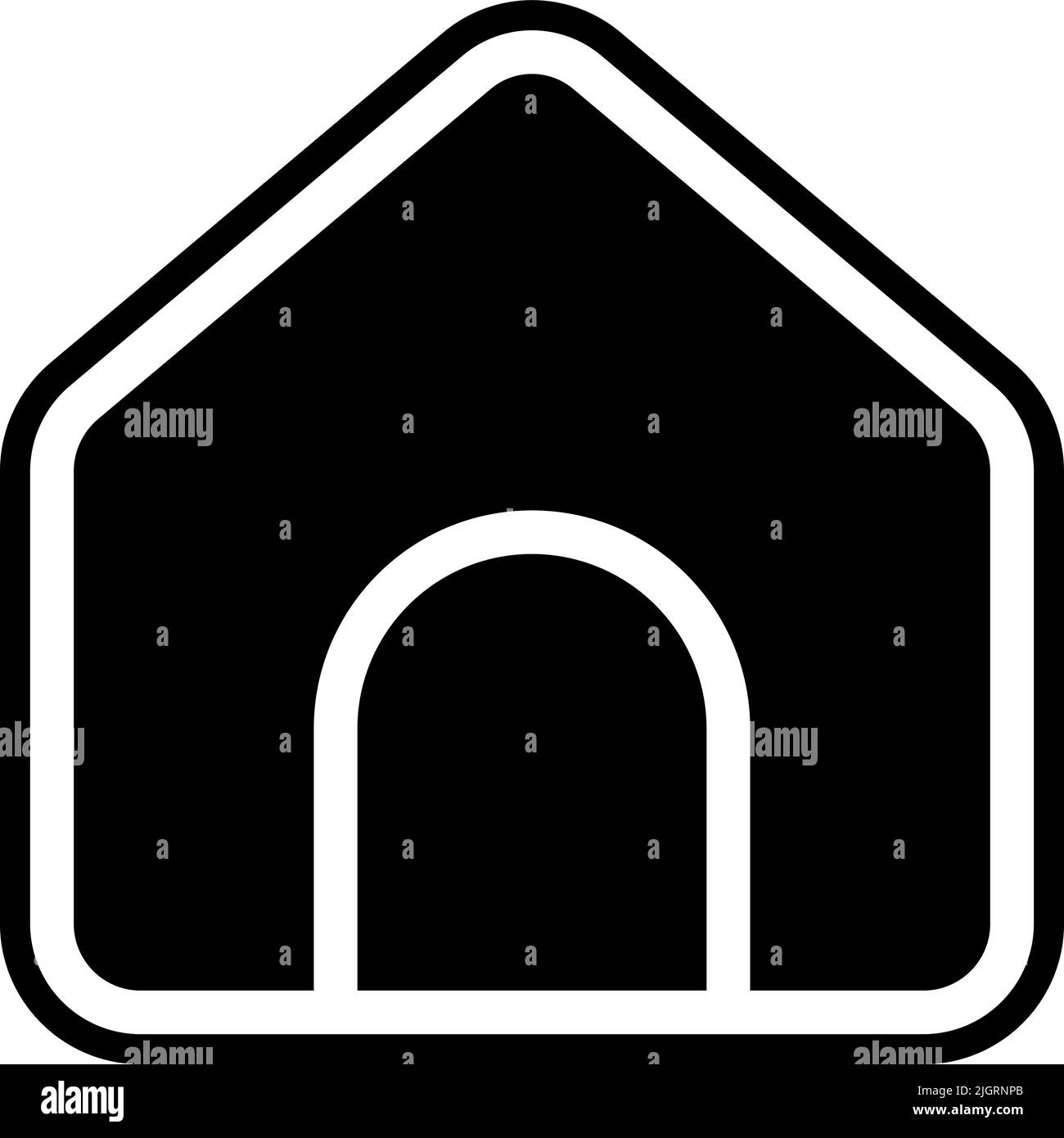 Basic user interface home icon Stock Vector Image & Art - Alamy