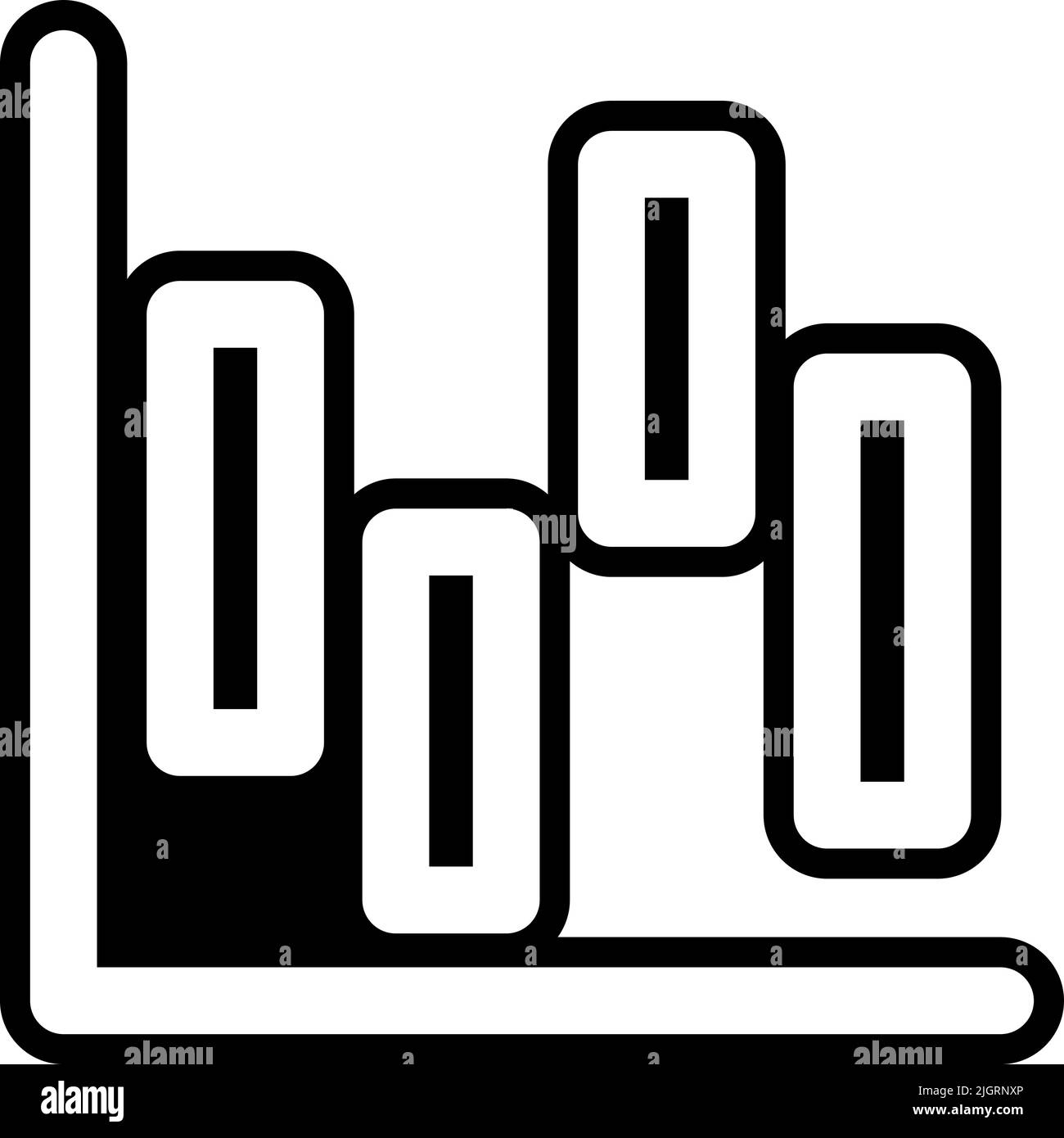 Chart bar graph icon Stock Vector Image & Art - Alamy
