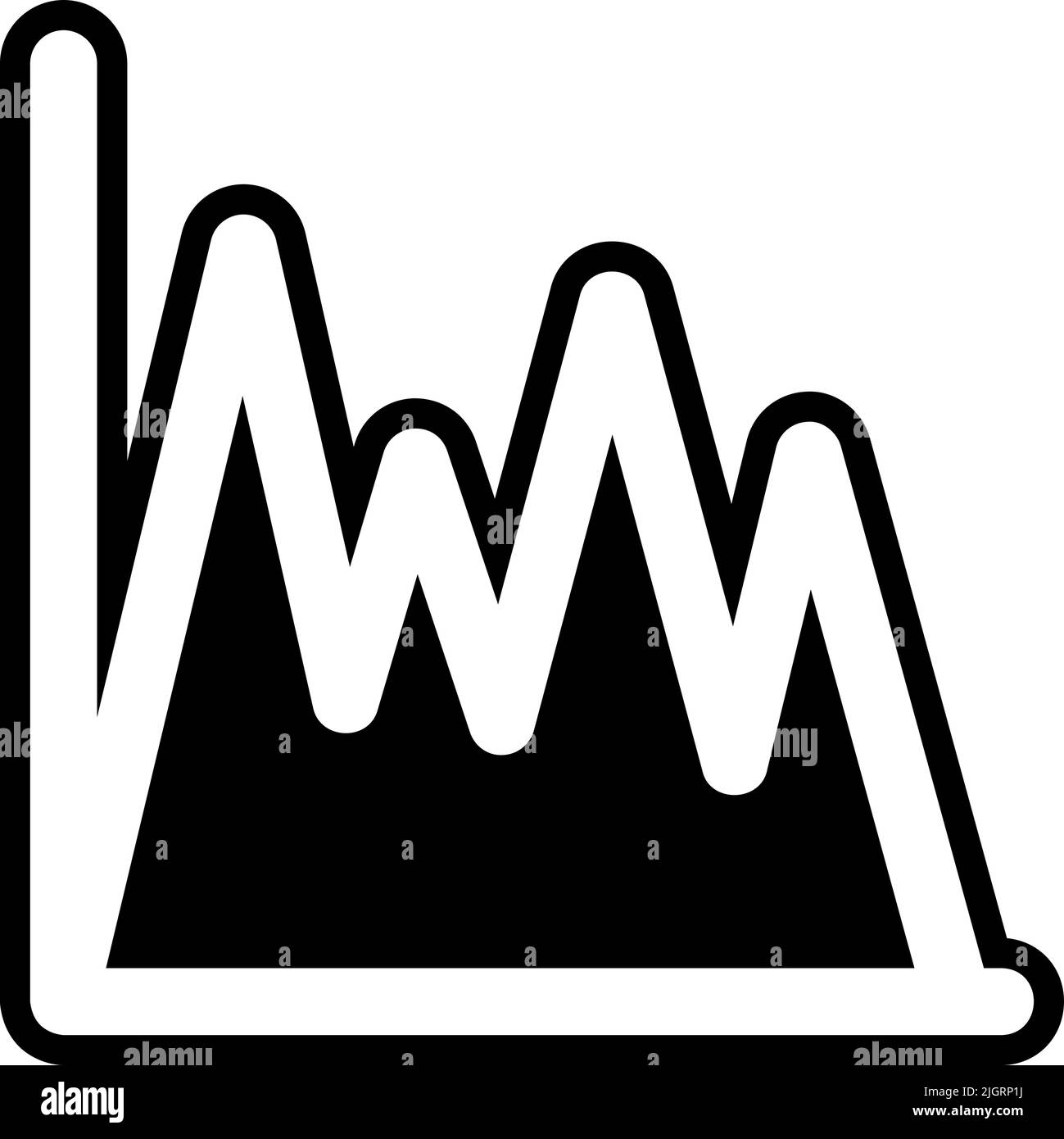 Chart line graph icon Stock Vector Image & Art - Alamy