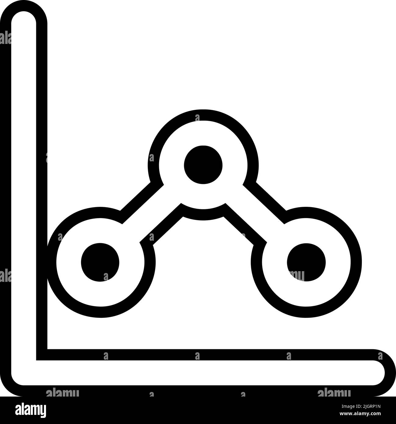 Chart line graph icon Stock Vector Image & Art - Alamy