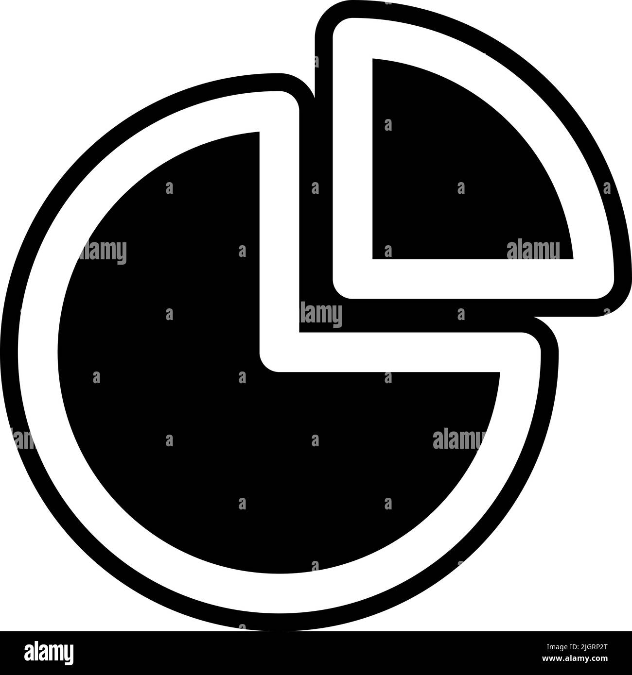 Chart pie graphic icon Stock Vector Image & Art - Alamy