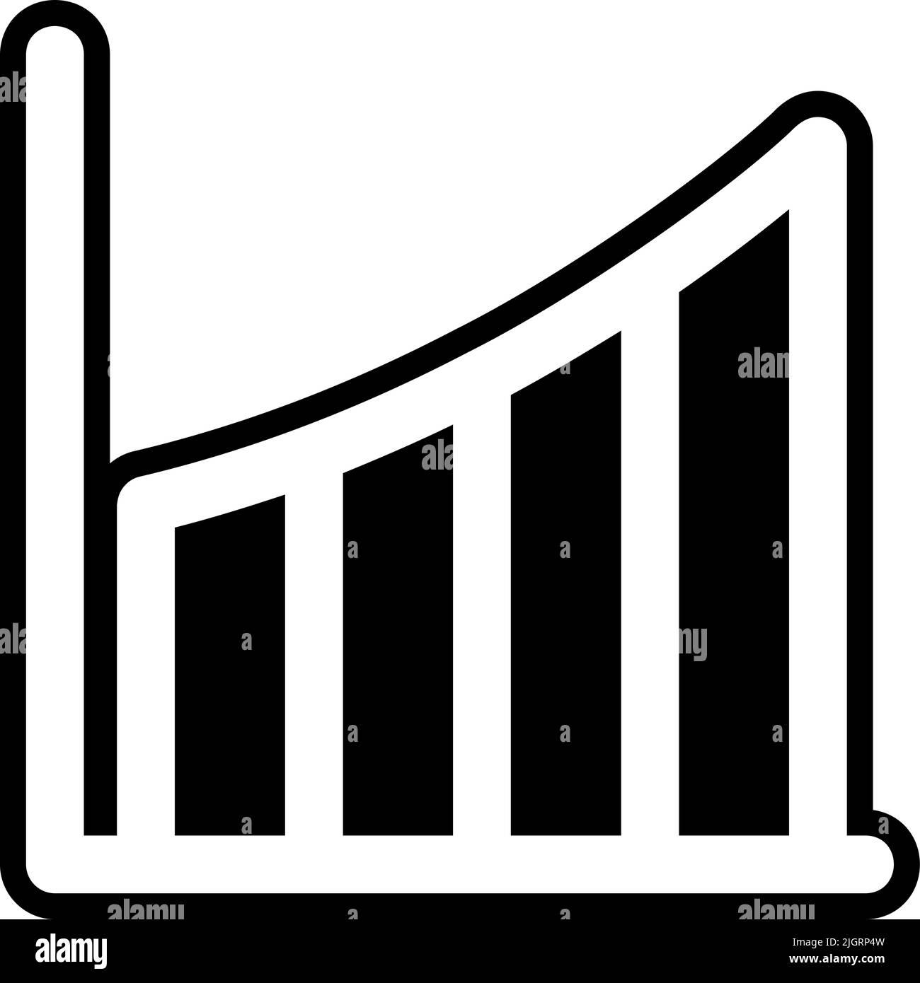 Chart bar graph icon Stock Vector Image & Art - Alamy