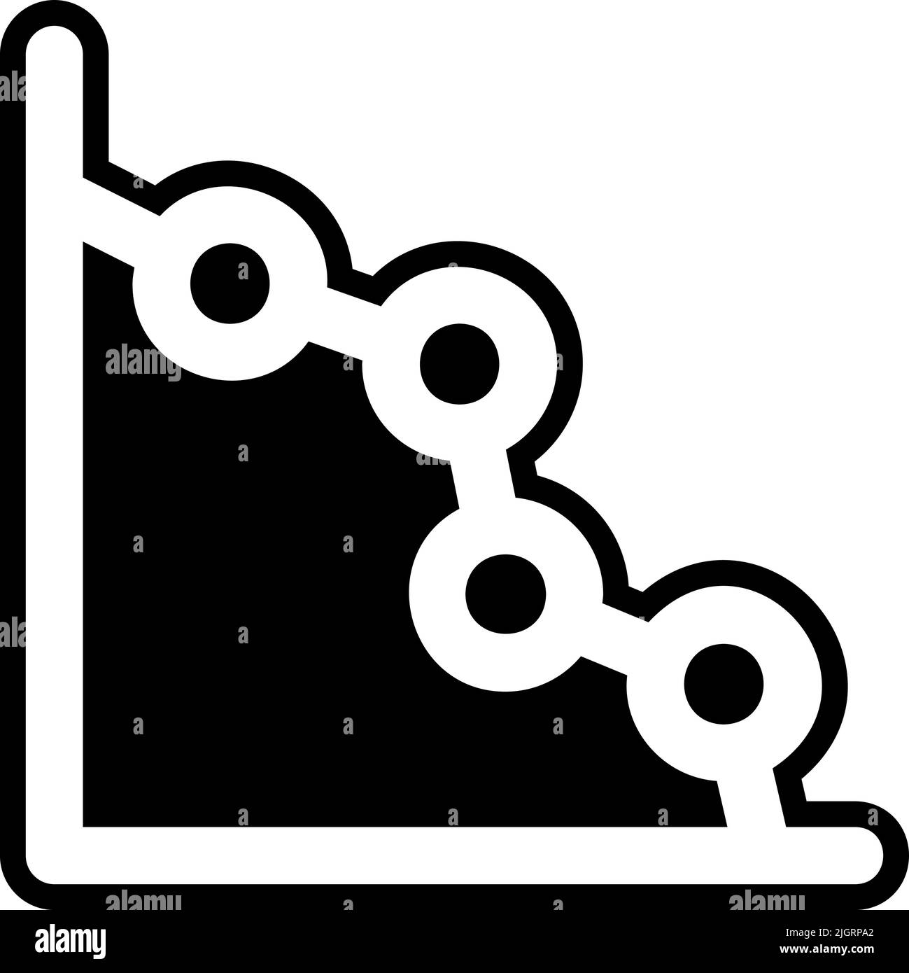 Chart line graph icon Stock Vector Image & Art - Alamy