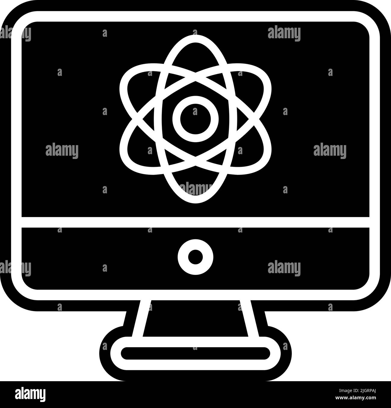 Chemistry atom icon Stock Vector Image & Art - Alamy