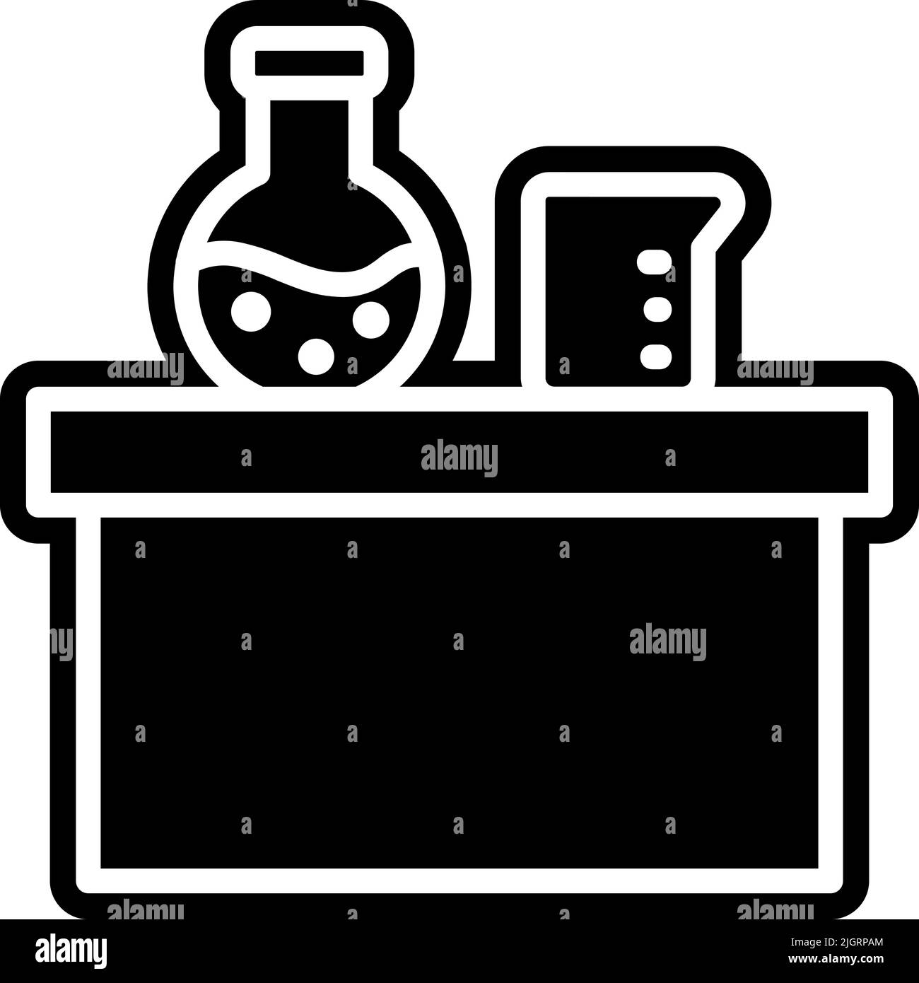 Chemistry flask icon Stock Vector Image & Art - Alamy