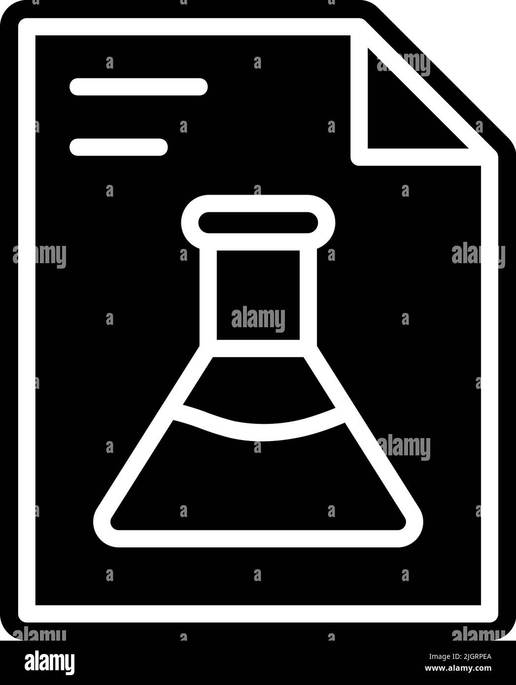 Chemistry document icon Stock Vector Image & Art - Alamy