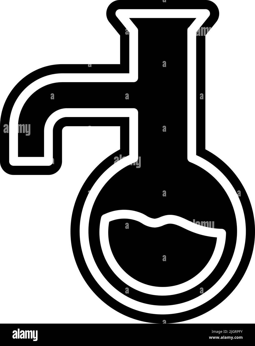 Chemistry flask icon Stock Vector Image & Art - Alamy