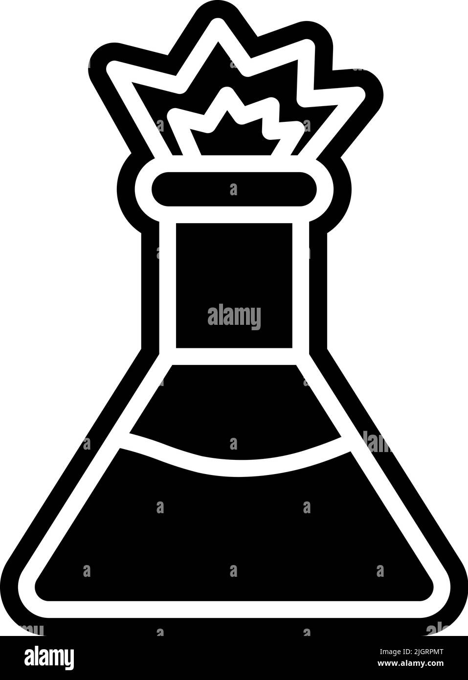 Chemistry flask icon Stock Vector Image & Art - Alamy