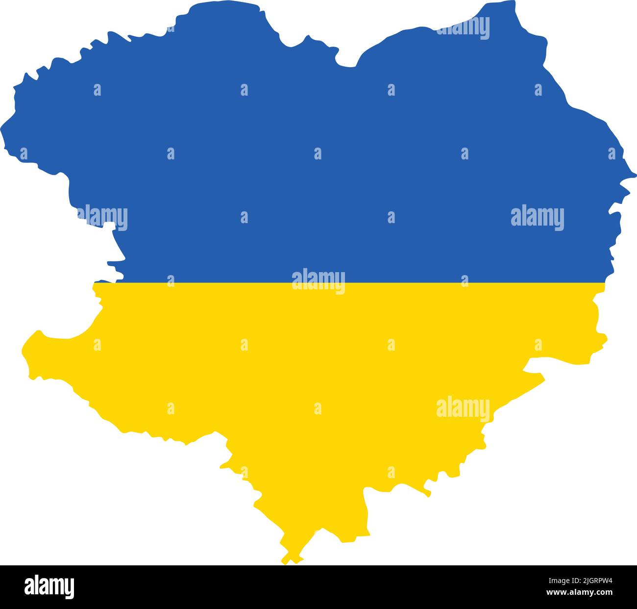 Ukraine Flag Map Premium Vector | Map Of The Ukraine With The National
