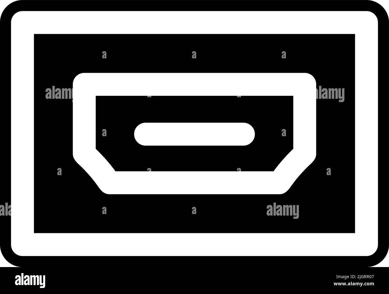 Computer hardware hdmi port icon Stock Vector Image & Art - Alamy