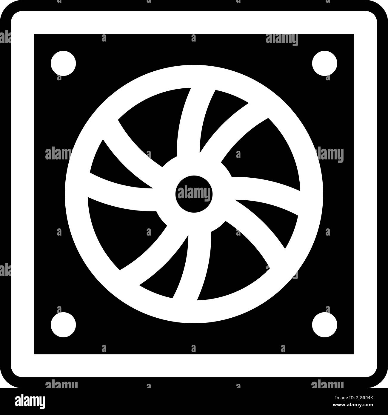 Computer hardware cooling fan icon Stock Vector Image & Art - Alamy