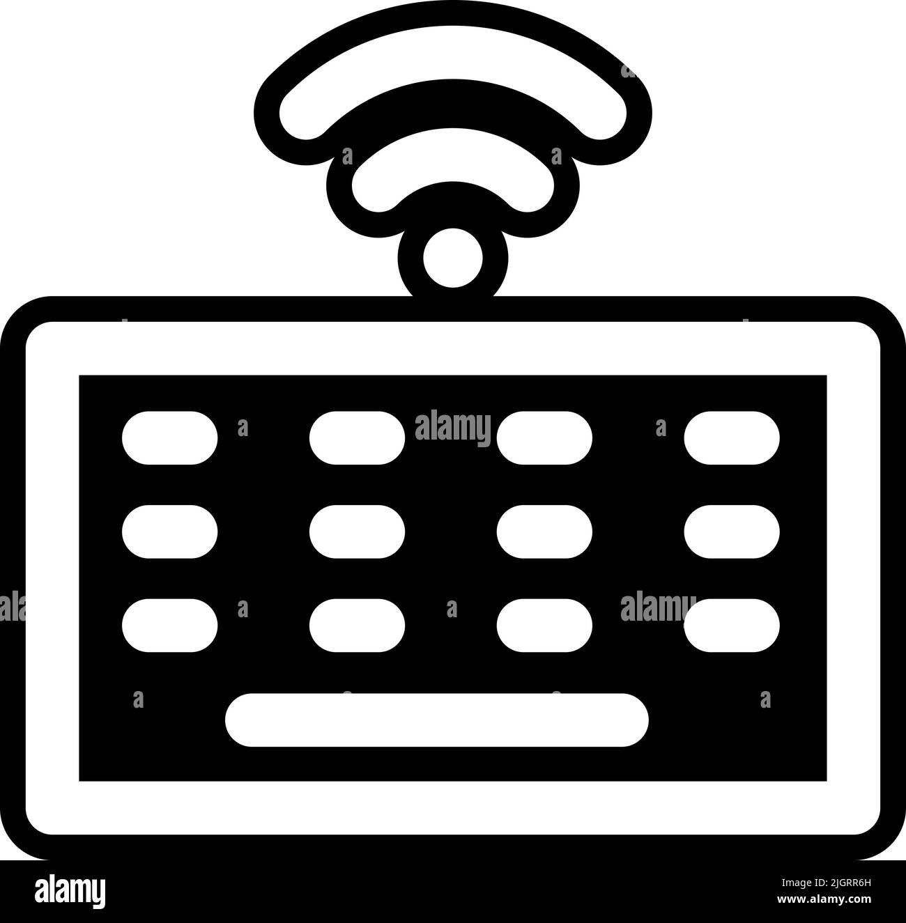 Computer hardware wireless keyboard icon Stock Vector Image & Art - Alamy
