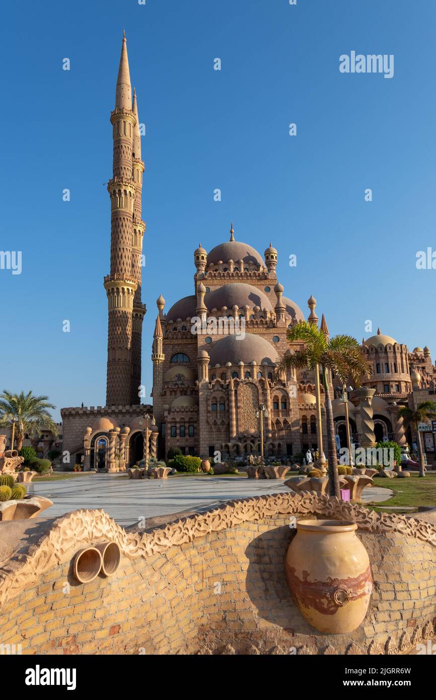 El Sahaba Mosque. The mosque in the old town of Sharm El Sheikh in ...