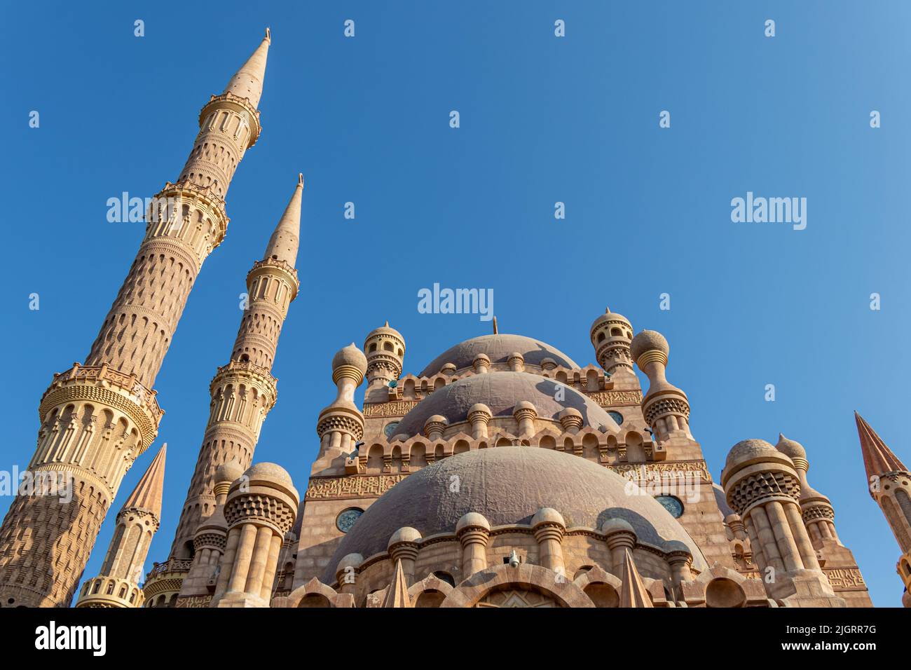 Al Sahaba Mosque in the Old City of Sharm El Sheikh in Egypt at sunrise ...
