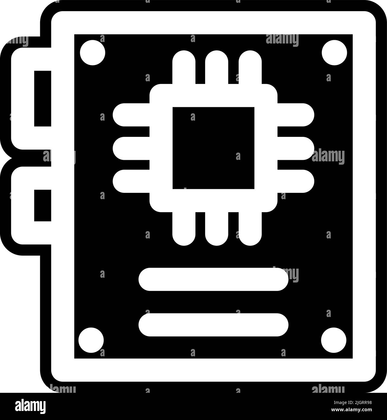 Computer hardware motherboard icon Stock Vector Image & Art - Alamy