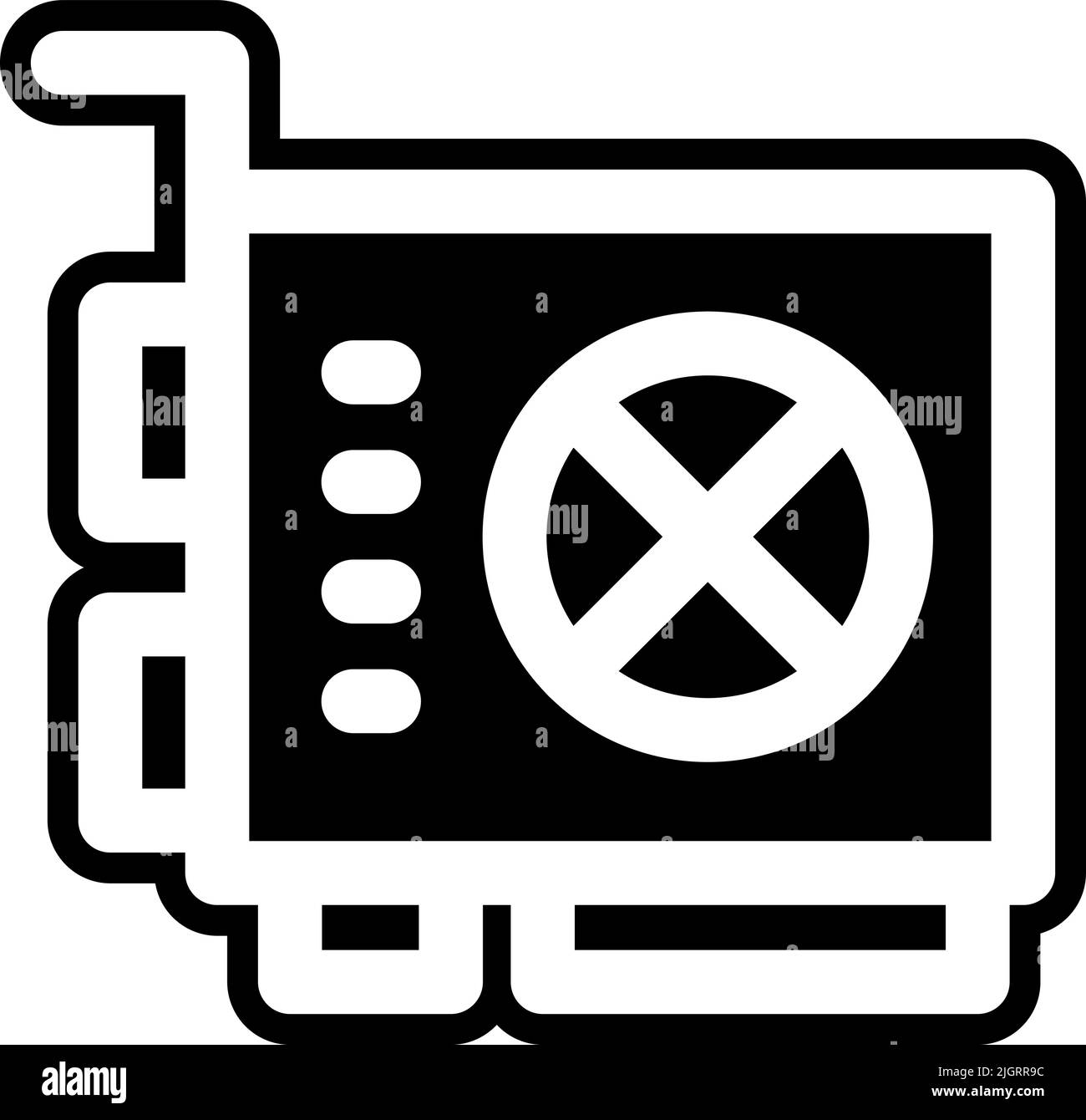 Computer hardware vga card icon Stock Vector Image & Art - Alamy