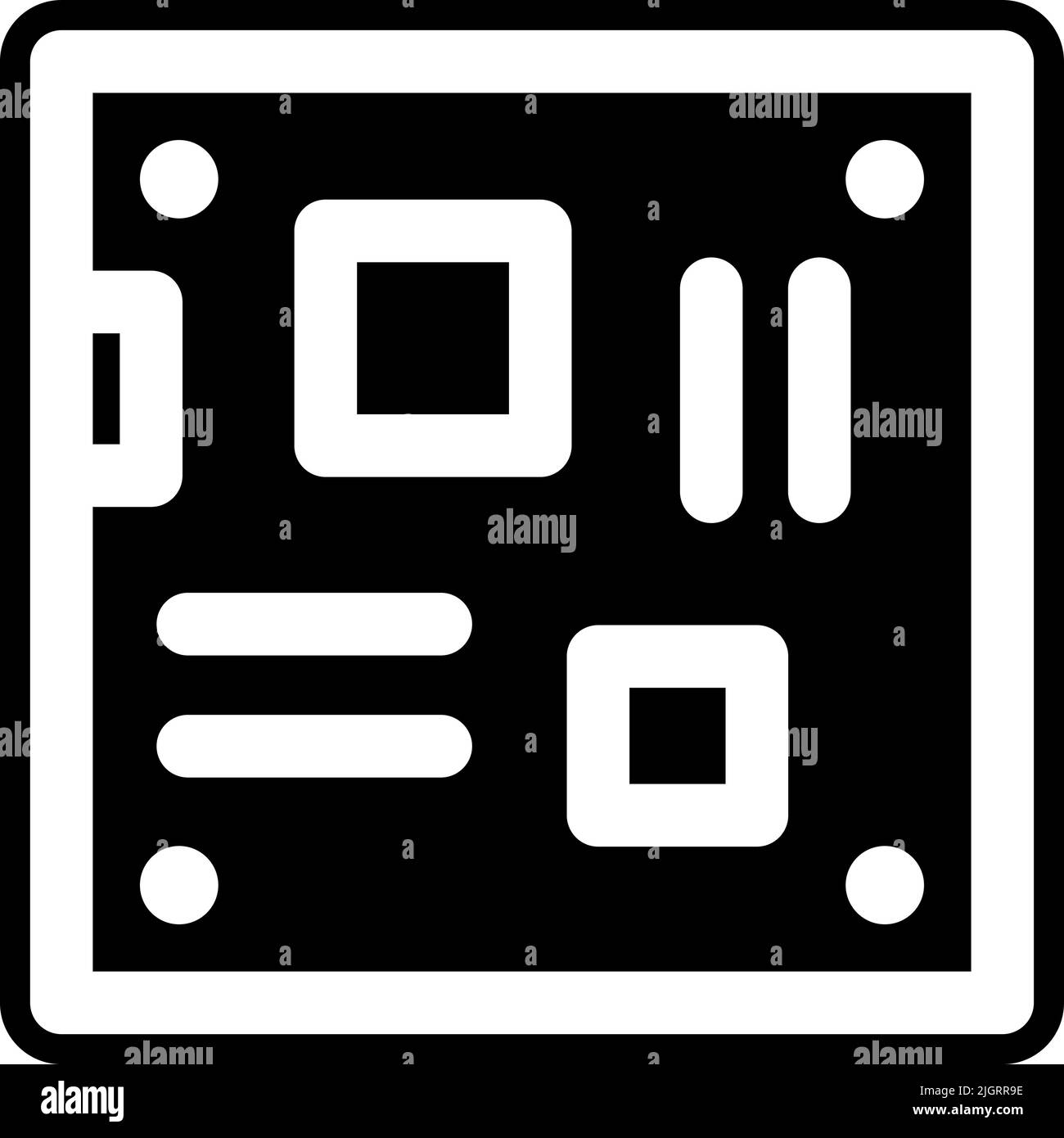 Computer hardware mainboard icon Stock Vector Image & Art - Alamy