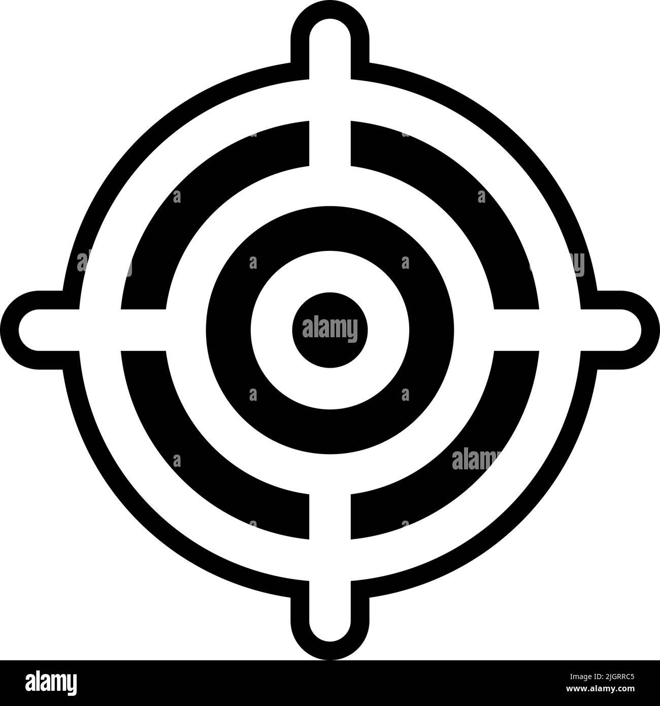 Crosshair shape Black and White Stock Photos & Images - Alamy