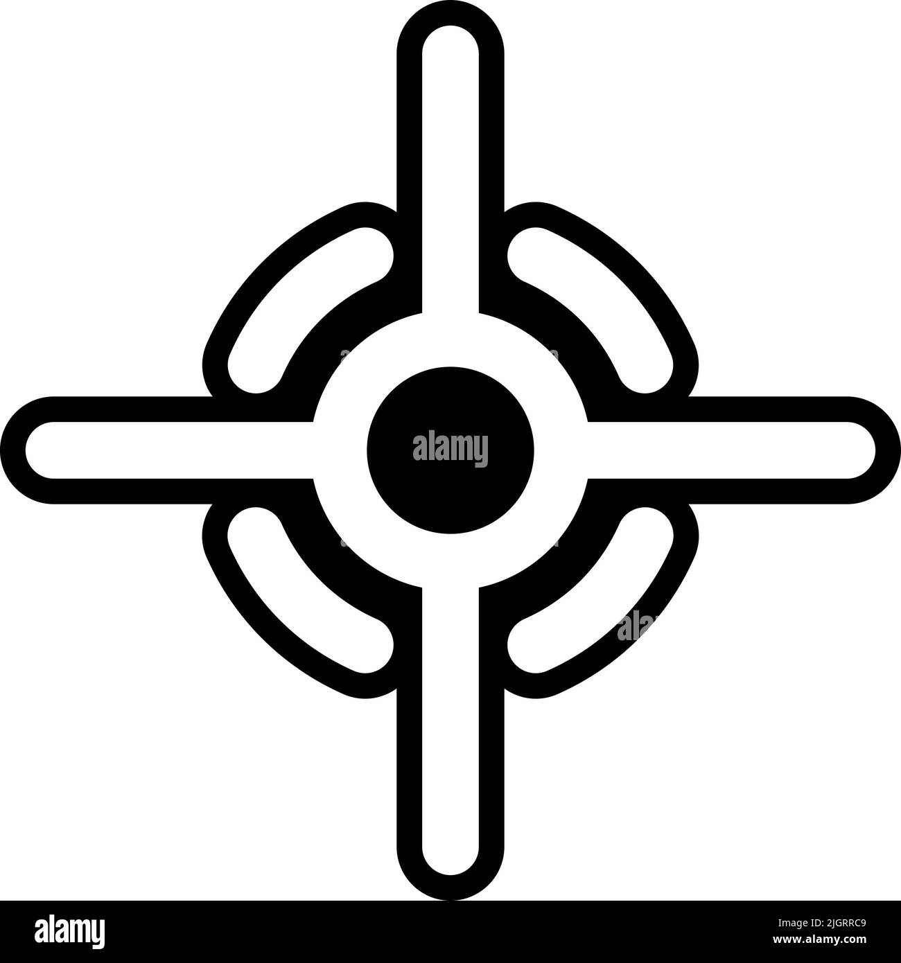 Crosshair target icon Stock Vector Image & Art - Alamy