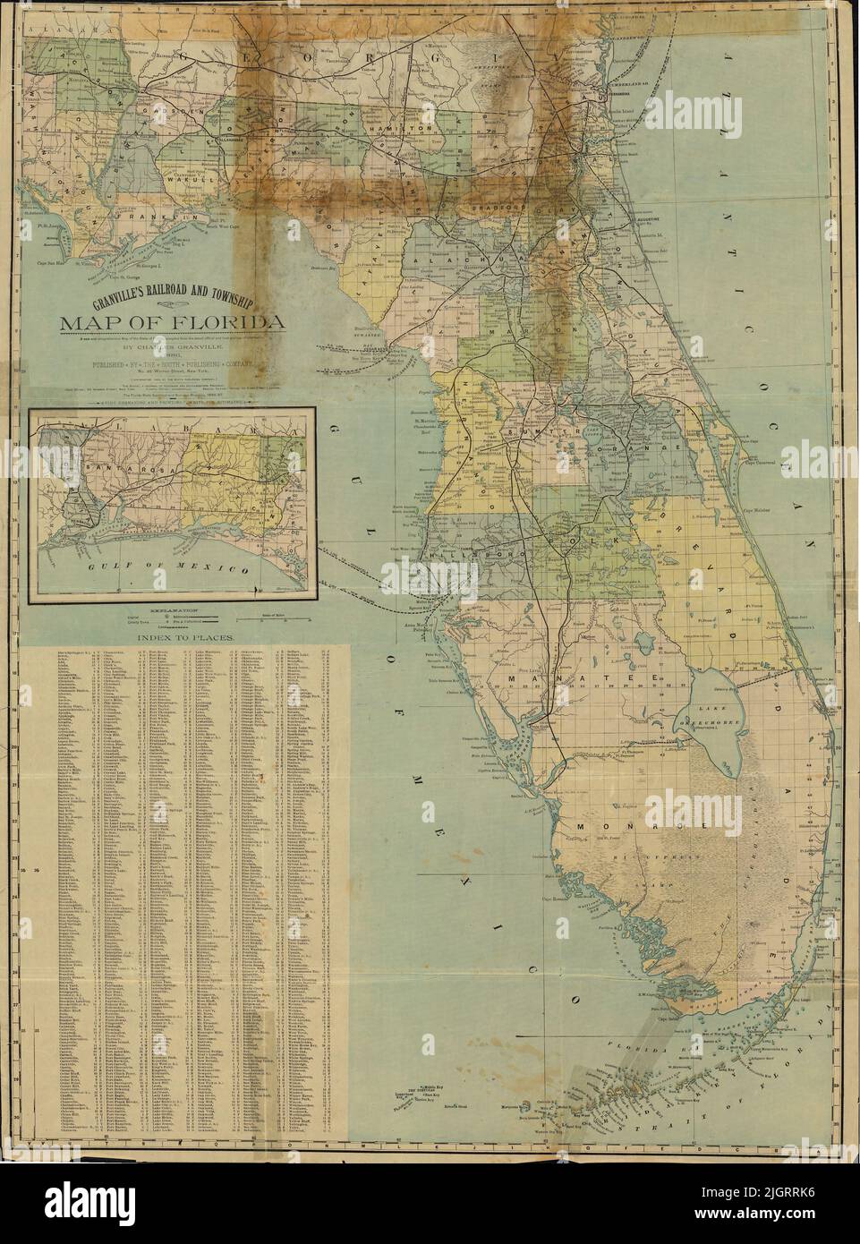 1800s usa railroad map hi-res stock photography and images - Alamy