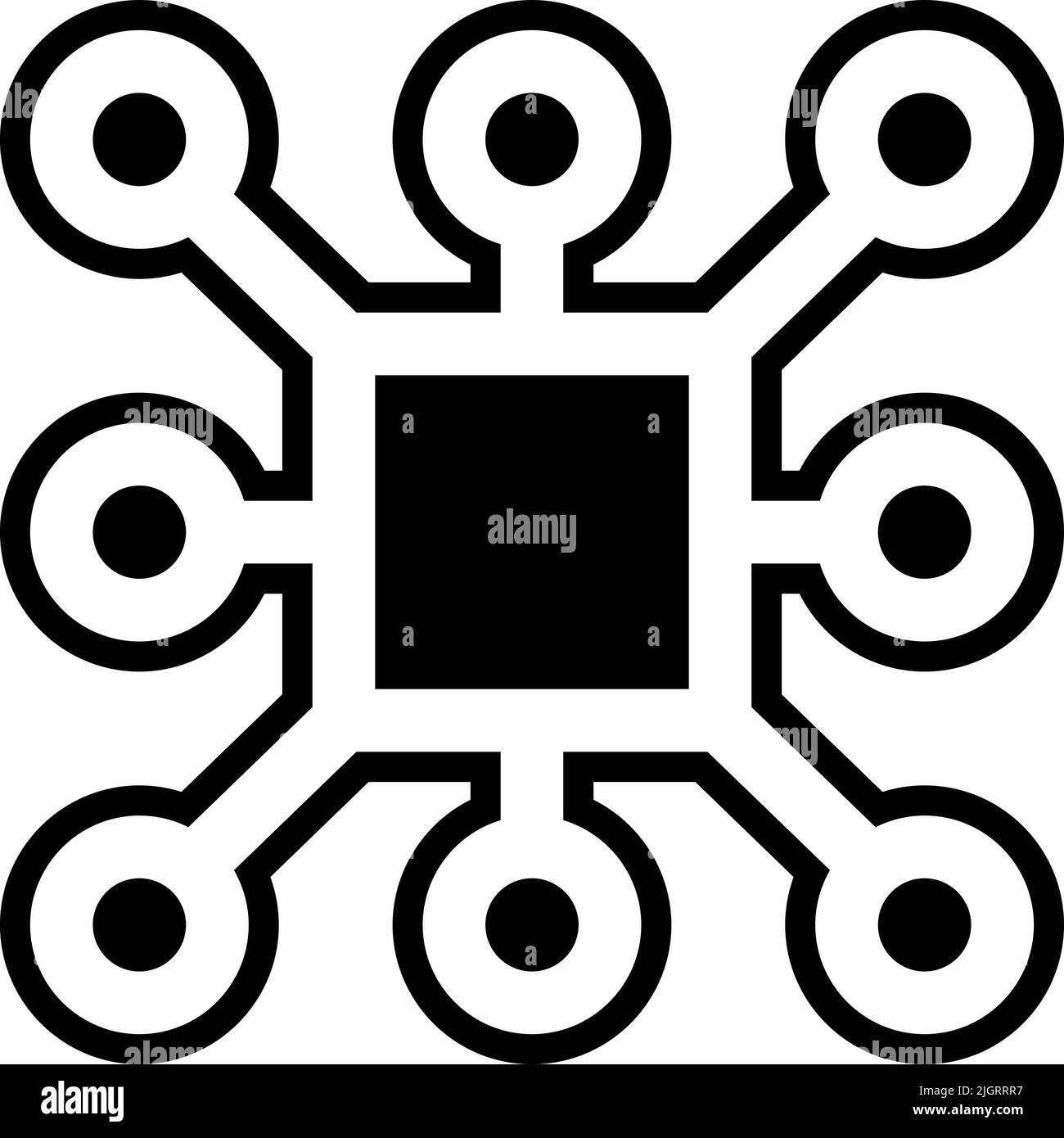 Computer hardware chipset icon Stock Vector Image & Art - Alamy