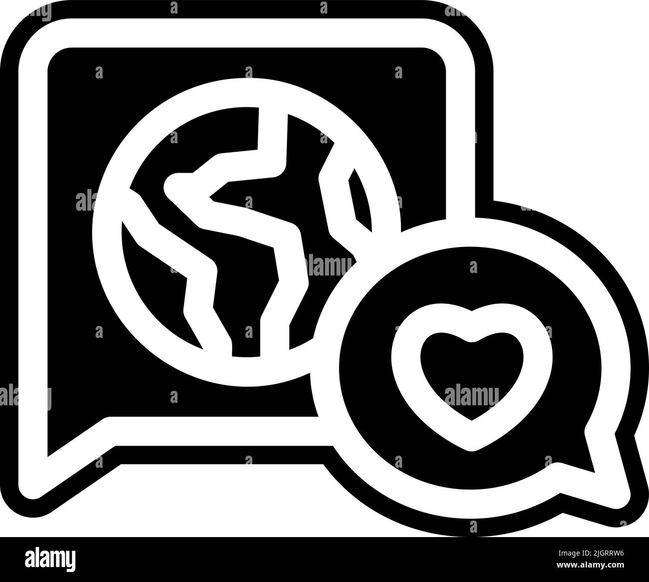 Earth day chat bubble icon Stock Vector Image & Art - Alamy