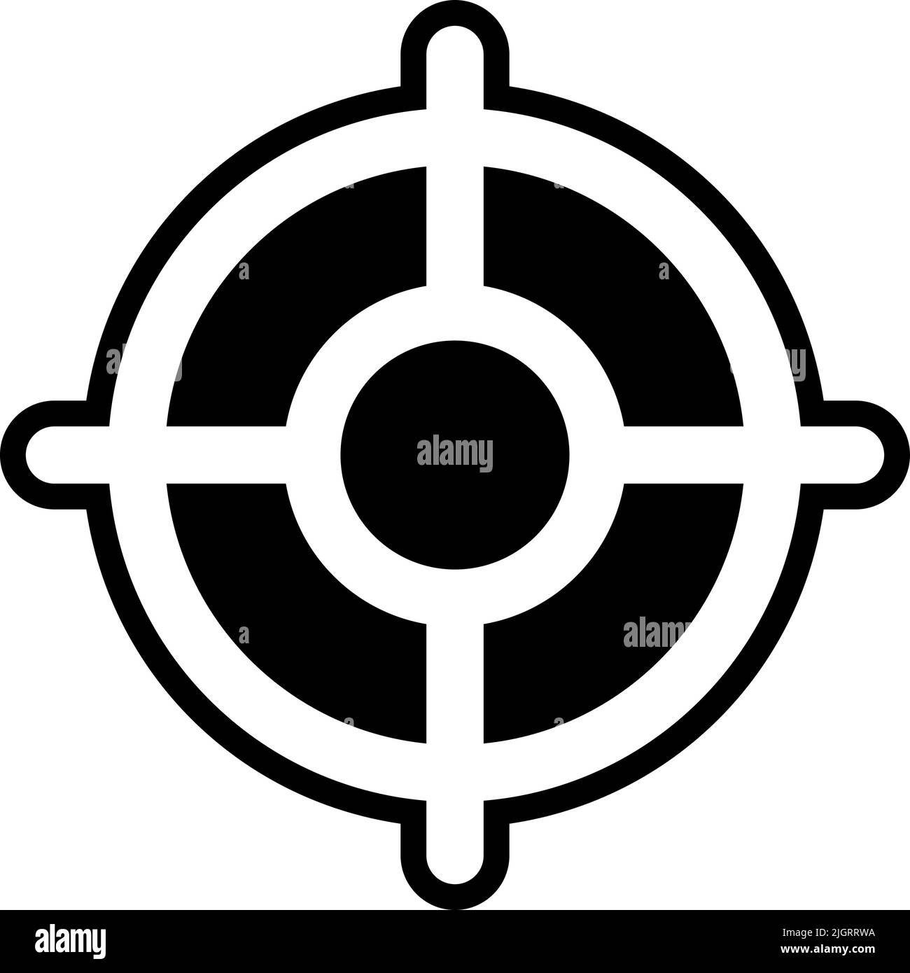 Crosshair target icon Stock Vector Image & Art - Alamy