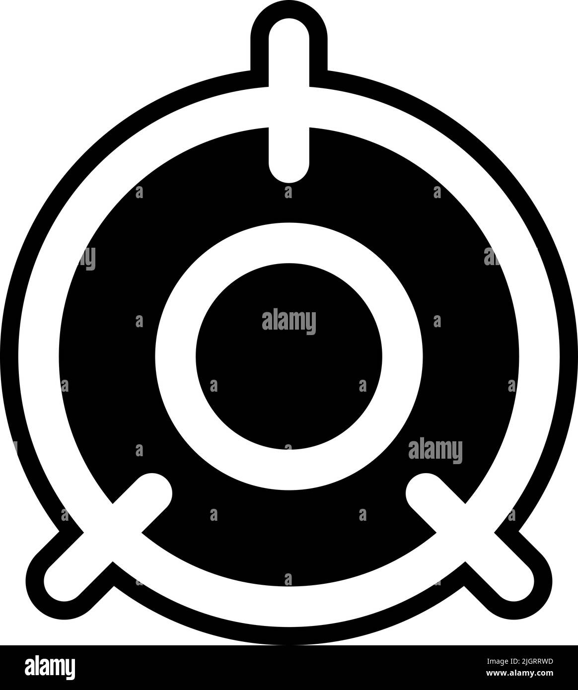 Crosshair target icon Stock Vector Image & Art - Alamy