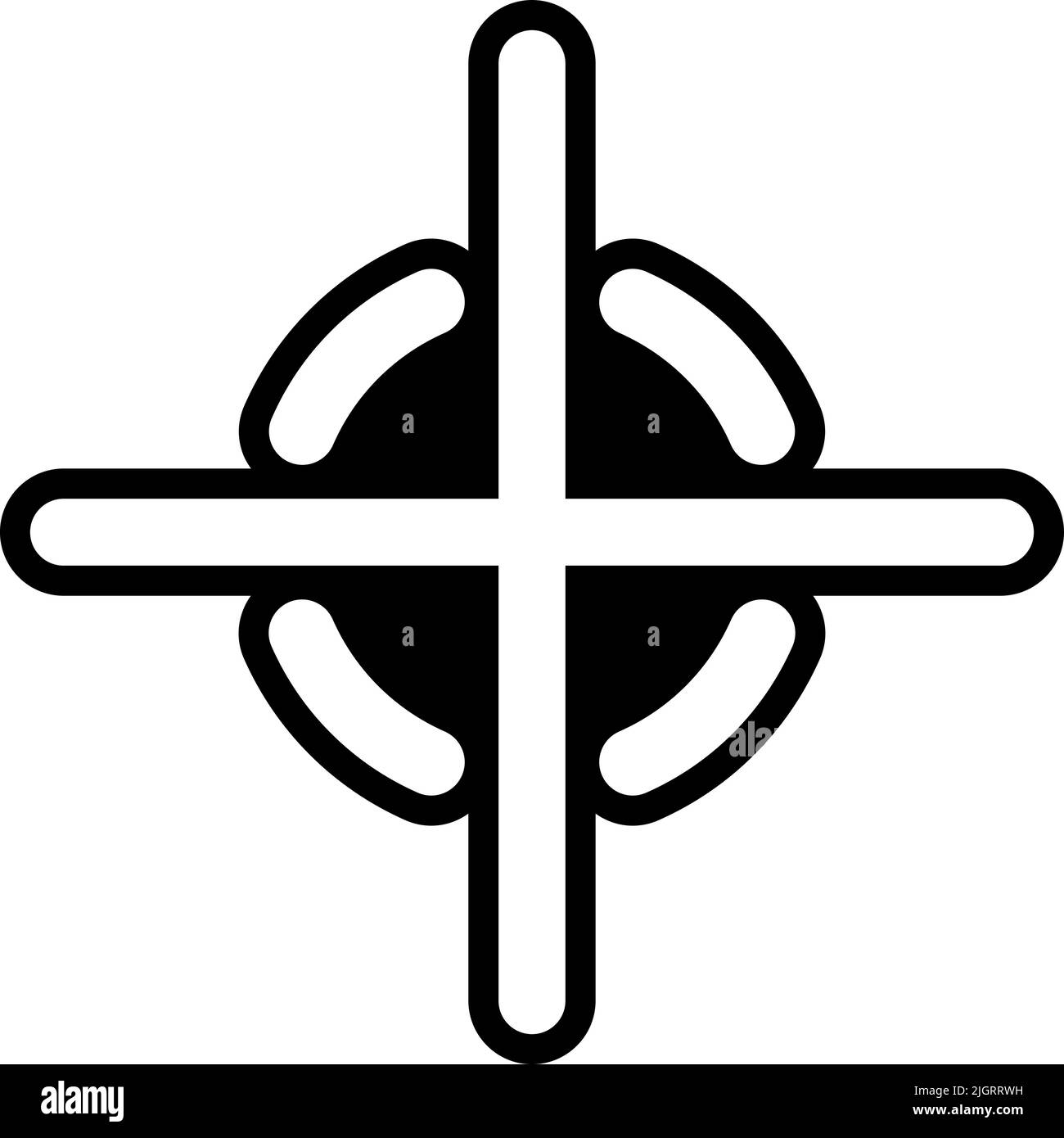 Crosshair target icon Stock Vector Image & Art - Alamy