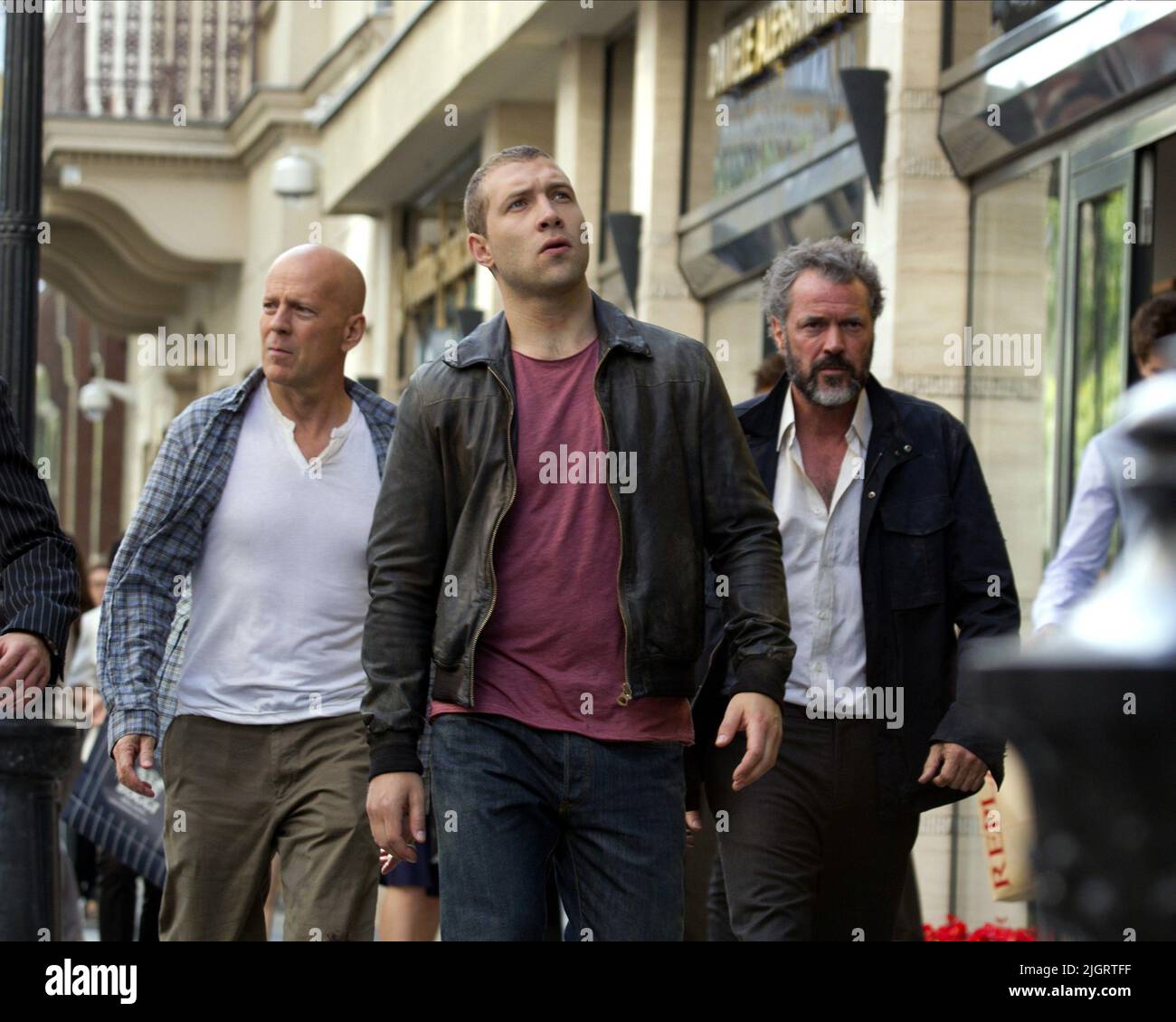 BRUCE WILLIS, JAI COURTNEY, SEBASTIAN KOCH, A GOOD DAY TO DIE HARD ...