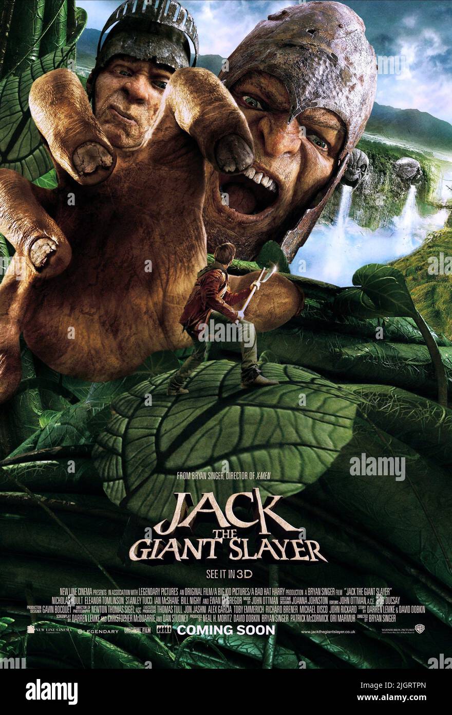NICHOLAS HOULT, GIANT POSTER, JACK THE GIANT SLAYER, 2013 Stock Photo ...