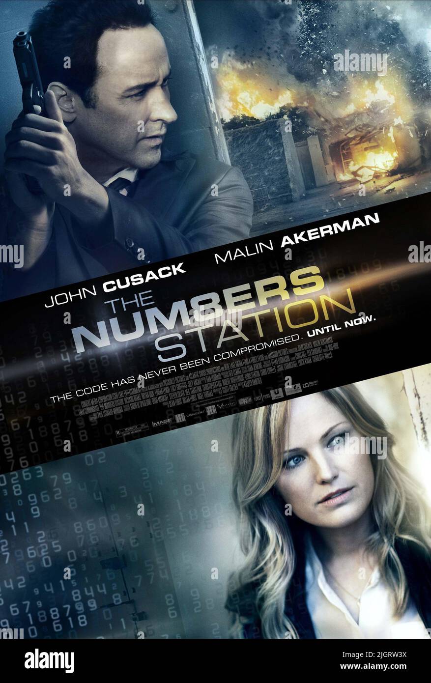 JOHN CUSACK, MALIN AKERMAN POSTER, THE NUMBERS STATION, 2013 Stock ...
