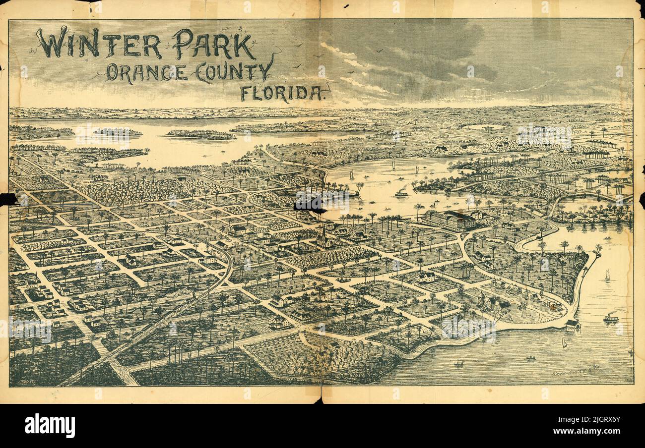 Orange county florida map hi-res stock photography and images - Alamy