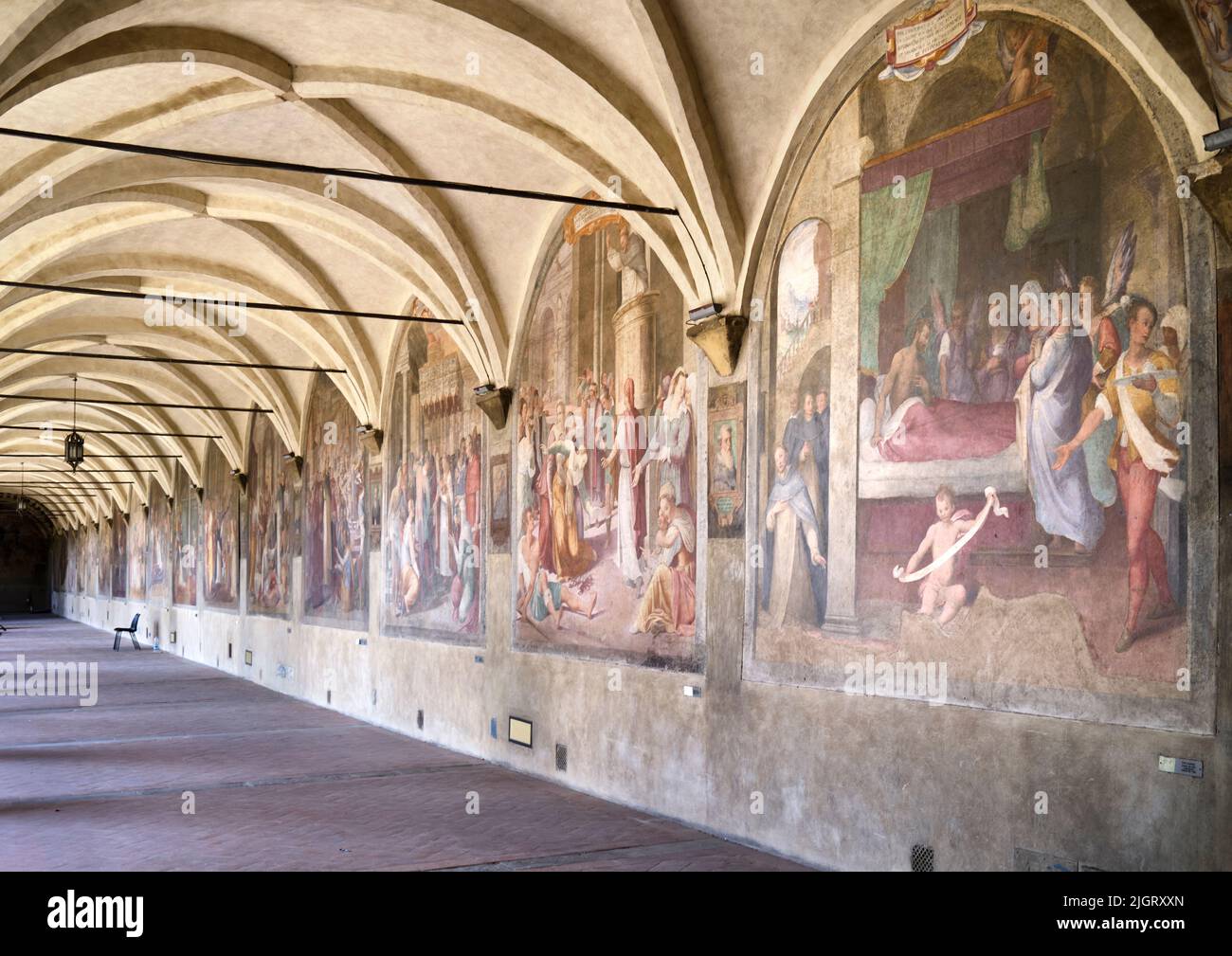 Cloister Artwork in the Santa Maria Novella Church in Florence Italy ...