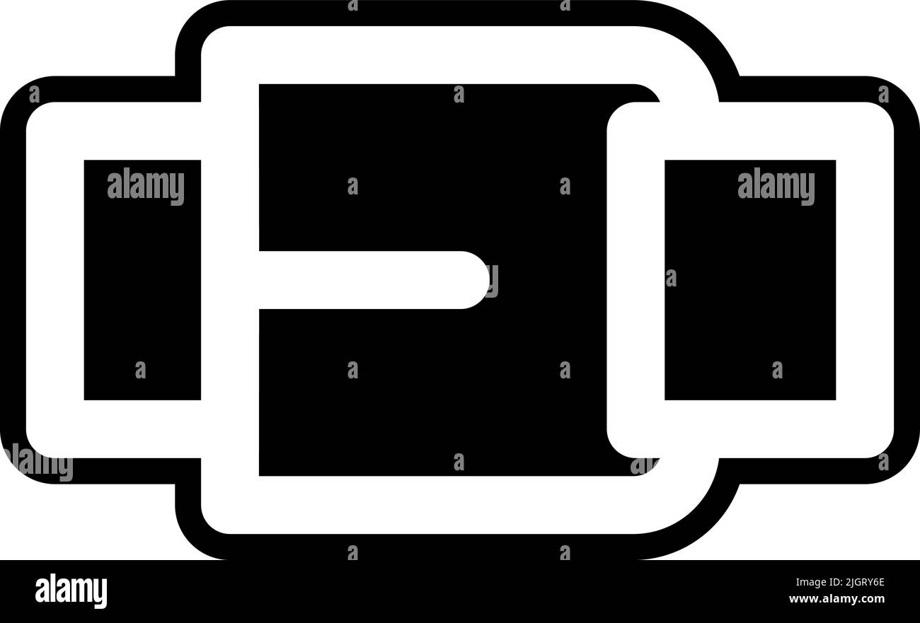 Fashion fabric belt metal Stock Vector Images - Alamy