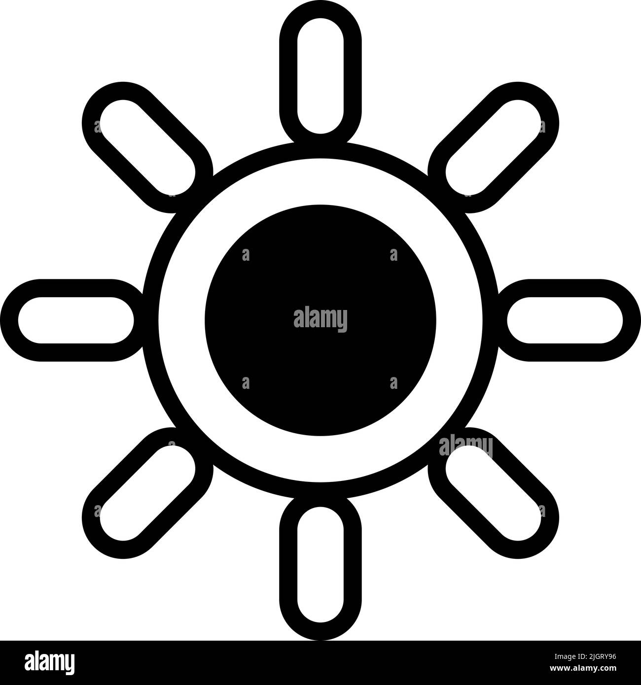 Essential app brightness icon Stock Vector Image & Art - Alamy