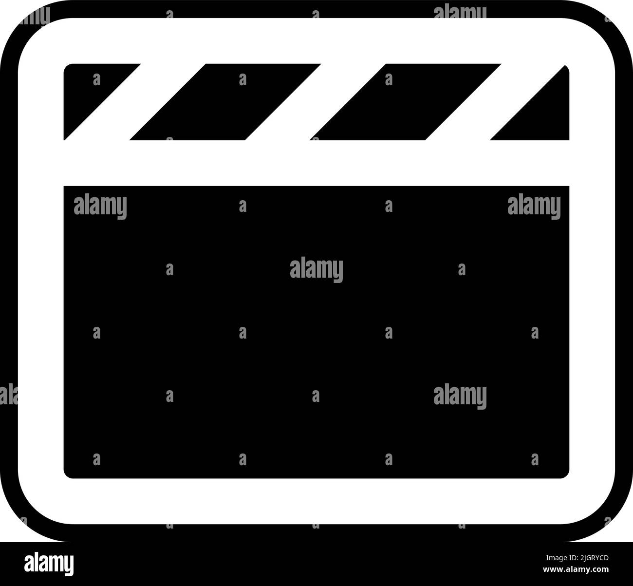 Essential app clapperboard icon Stock Vector Image & Art - Alamy