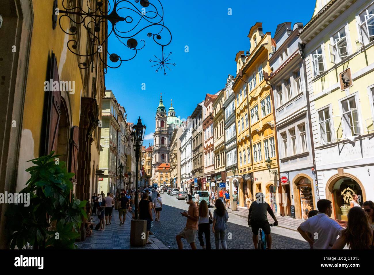 Prague, Czech Republic, Crowd Tourists Visiting, Street Scenes in Old ...