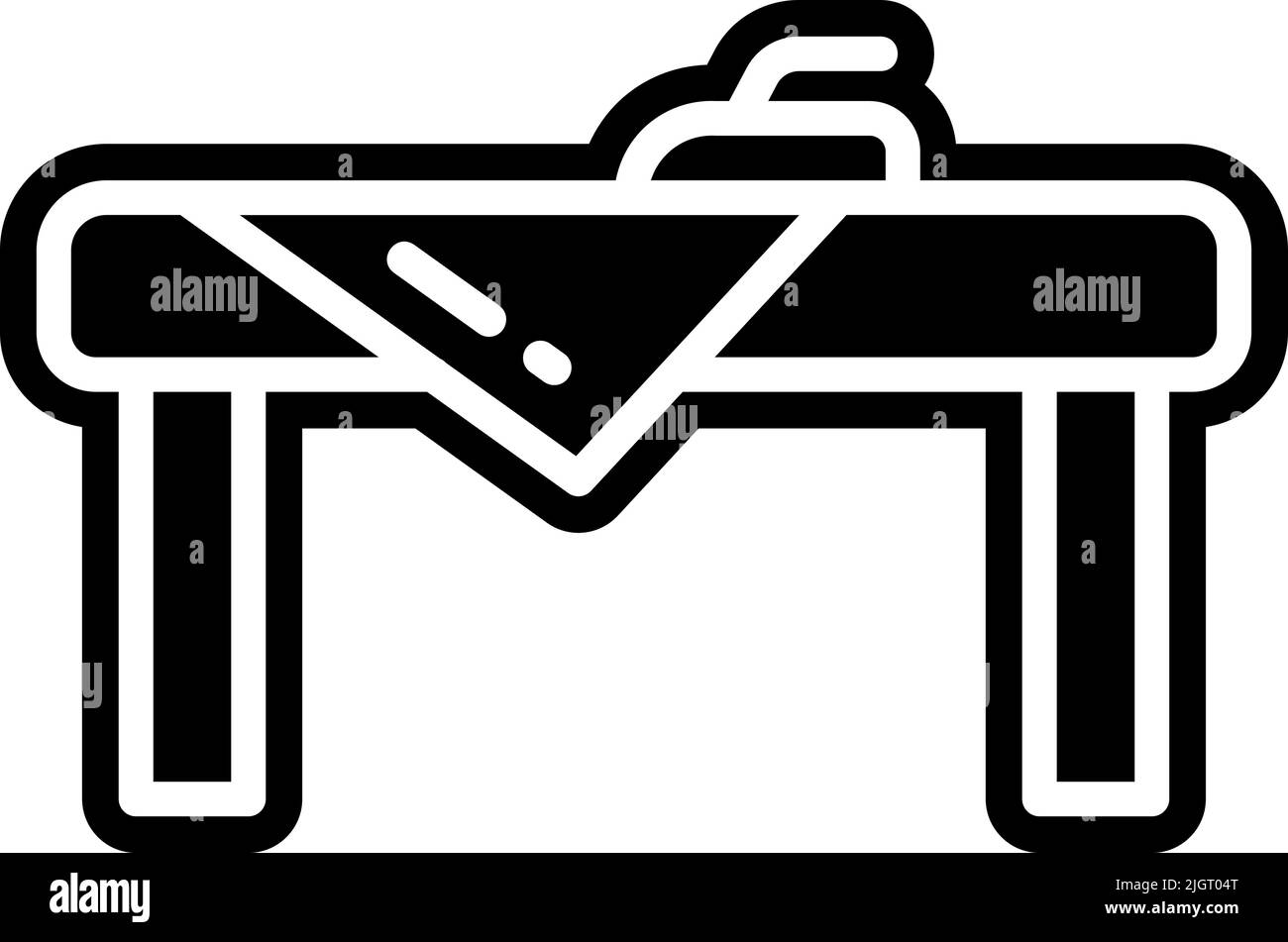 Black wooden study table Stock Vector Images - Alamy