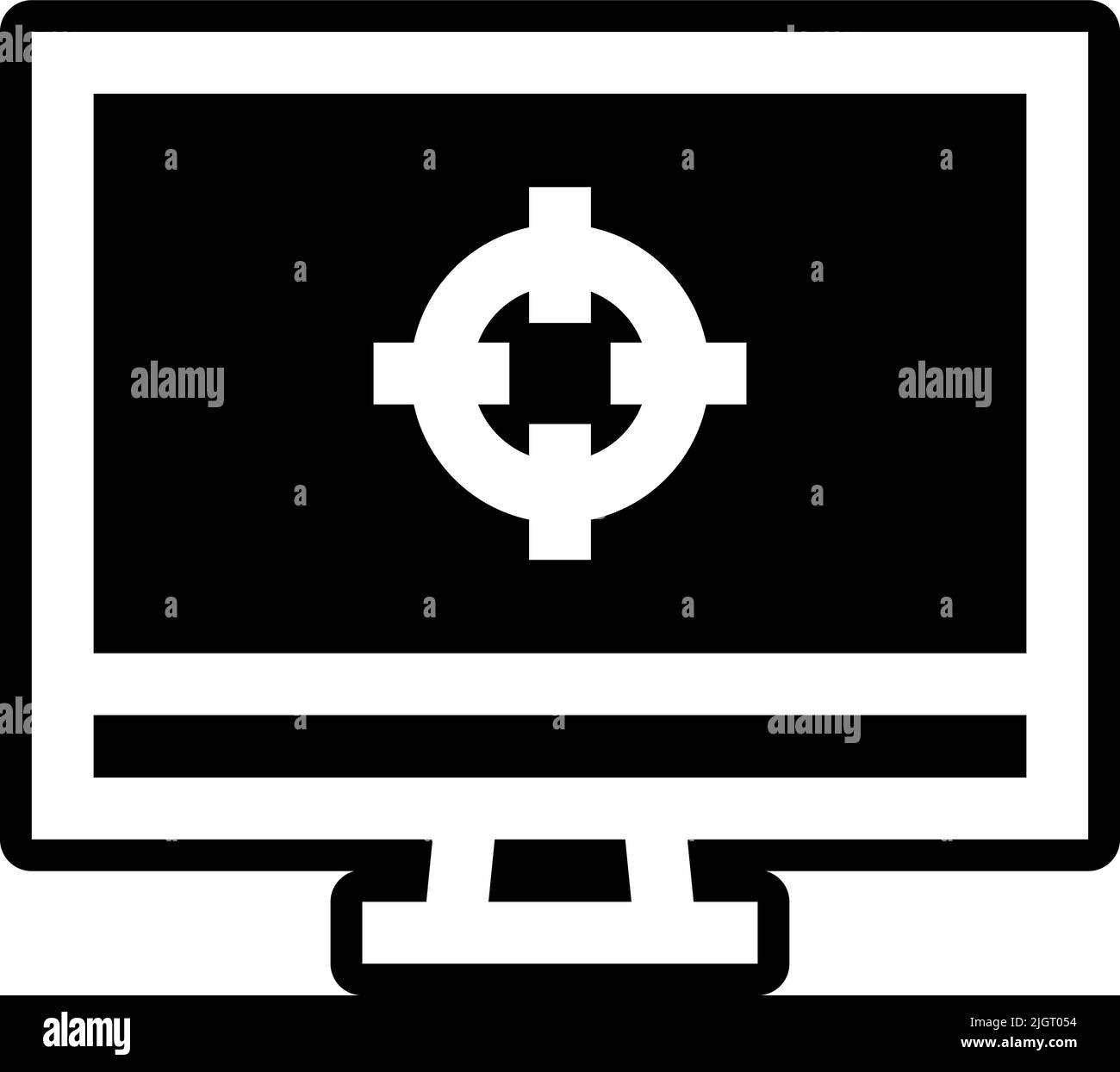 Gaming monitor icon Stock Vector Image & Art - Alamy