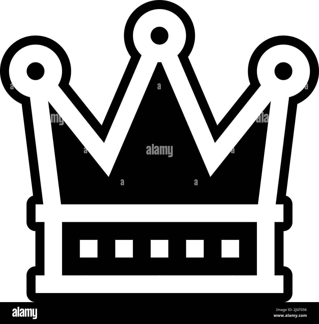 Crown icon Black and White Stock Photos & Images - Alamy
