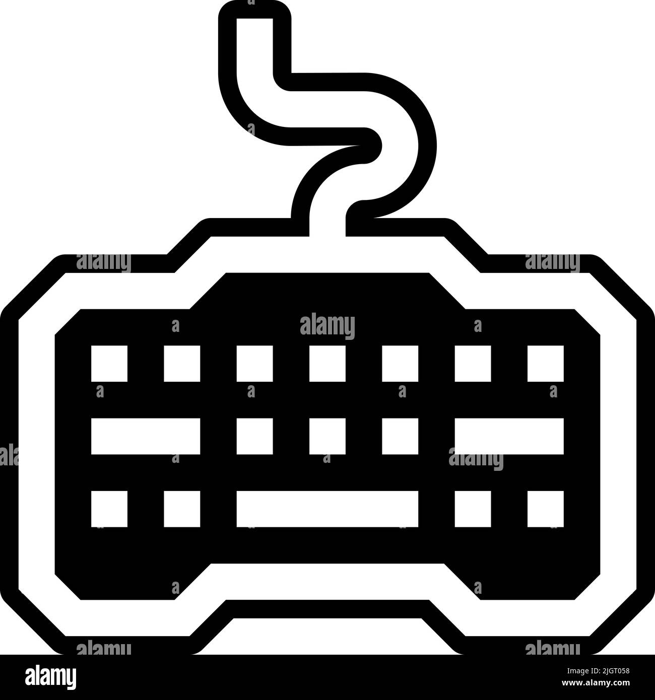 Gaming keyboard icon Stock Vector Image & Art - Alamy