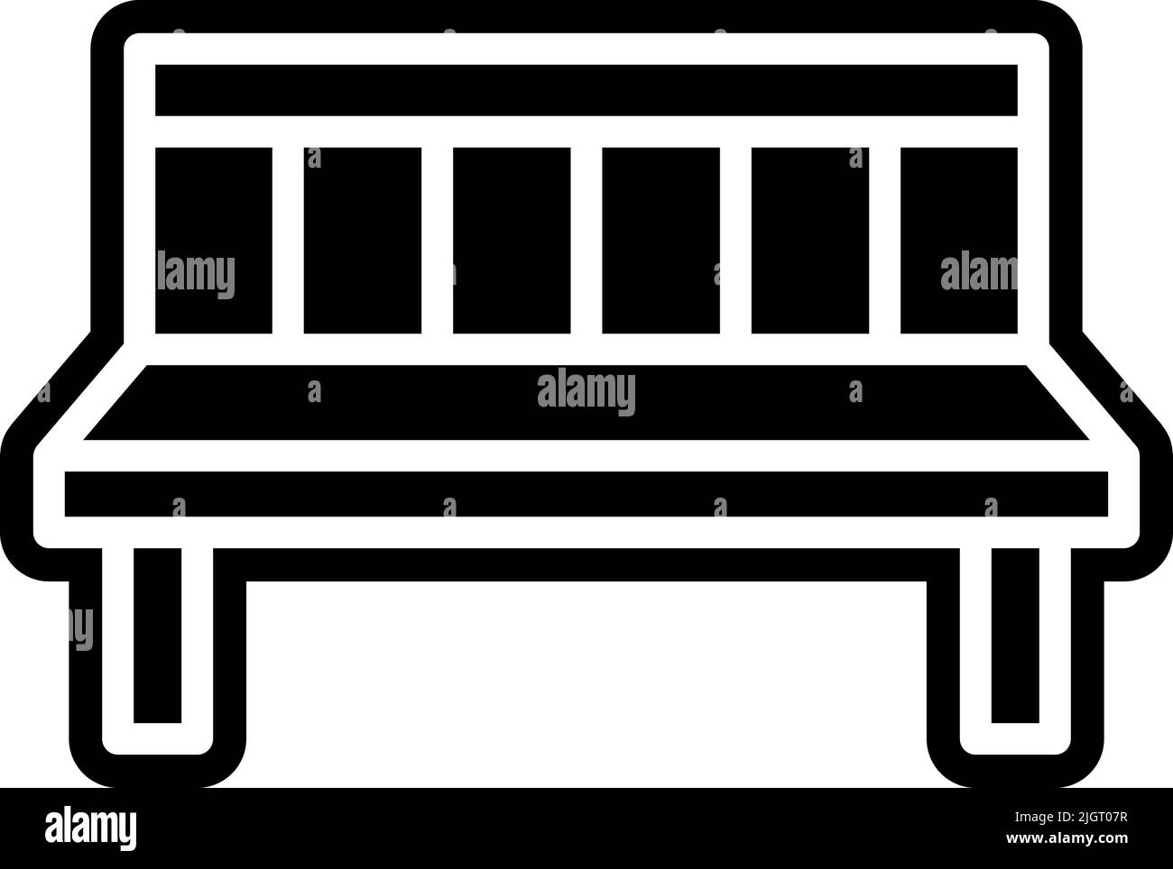 Furniture bench icon Stock Vector Image & Art - Alamy