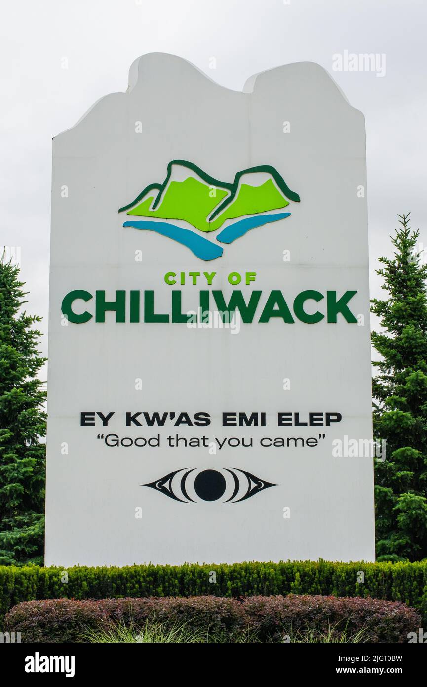 Welcome to chilliwack sign hi-res stock photography and images - Alamy