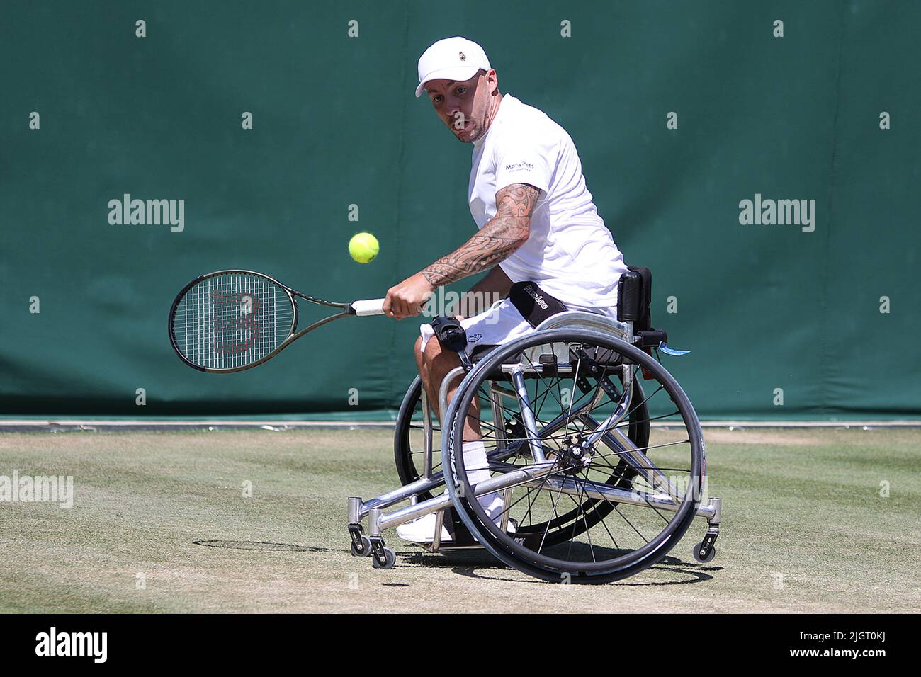 Andy Lapthorne of Great Britain is a British tennis player playing in the gentlemens quad ...